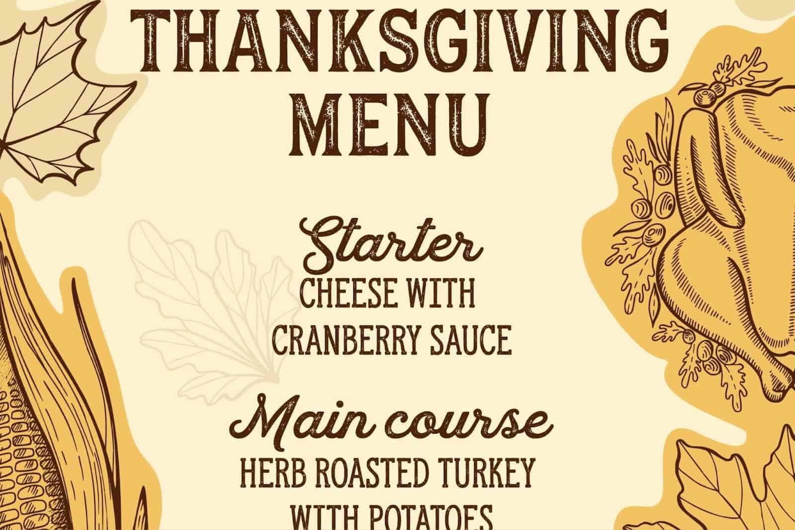Thanksgiving Catering Menu Ideas - CMJJ Gourmet Inc.